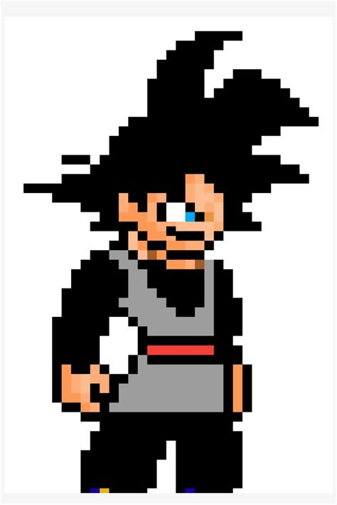 Goku Black Pixel Art Dibujos Pixelados Dragon Ball 1200x1200 Png Download Pngkit