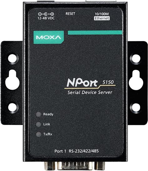 Amazon Com MOXA NPort 5150 1 Port RS 232 422 485 Serial Device Server Electronics