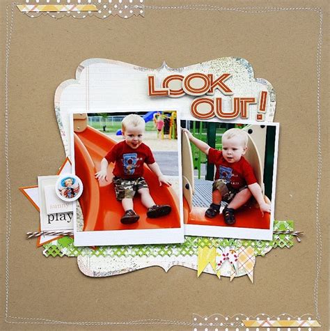 Colorful Punched Strips For Scrapbook Inspiration