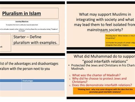 A Level Islam Eduqas Pluralism And A Multi Faith Society In Islam