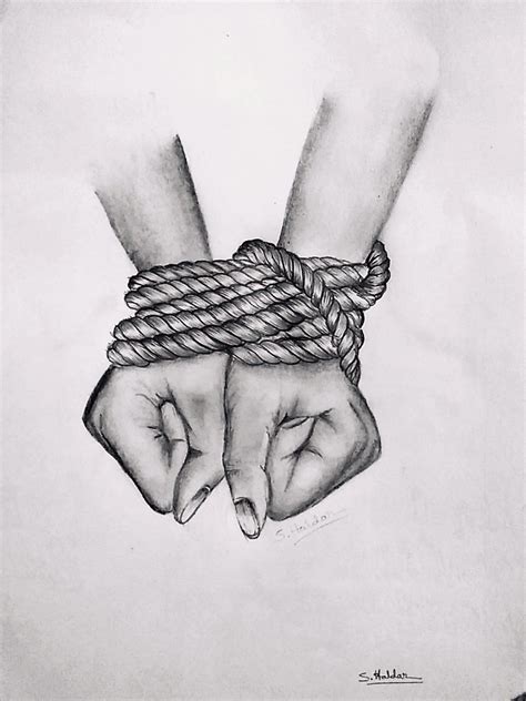 Hands Tied Behind Back Drawing Drawing Word Searches