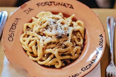 Quanto Costa La Carbonara Da “osteria Da Fortunata” Menù E Prezzi