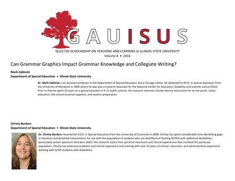 Pdf Can Grammar Graphics Impact Grammar Knowledge And Collegiate Writing