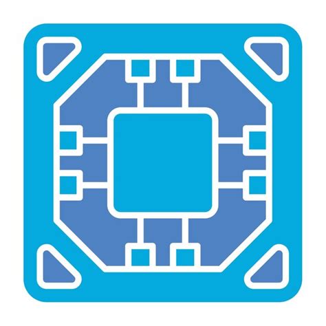 Premium Vector Microprocessor Icon