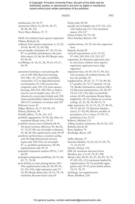 Machine Learning In Asset Pricing Princeton University Press