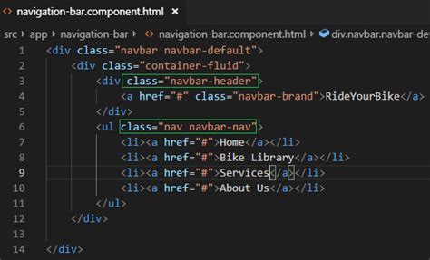 Let S Develop An Angular Application Create A Navigation Bar Component