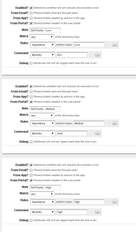 Ticket Rules For Assigning Priority Are Not Working Spiceworks