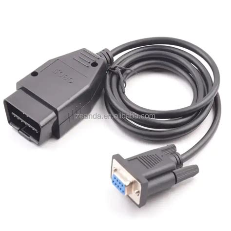 Customized Db 9 Pin Male To Obd 16 Pin Female Cable Serial Adapter