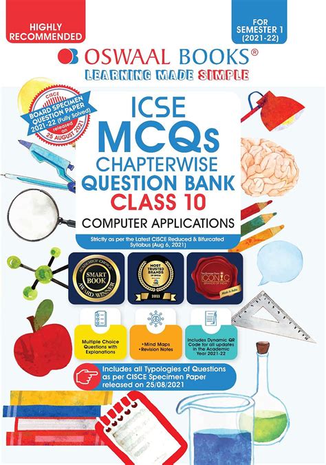 Oswaal Icse Mcqs Chapterwise Question Bank Class 10 Computer Applications Book By Oswaal