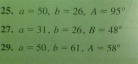 solved determine number of triangles abc possiblr with the