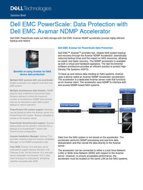 H18456 Dell Emc Powerscale Data Protection With Avamar Ndmp Accelerator