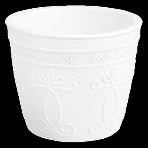 Кашпо для цветов пластиковое 4л D 19 5 см Ажур Белый белый