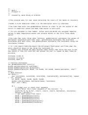 Jbrody P5 Cpp Main C Prodject 5 Created By Jacob Brody On 3