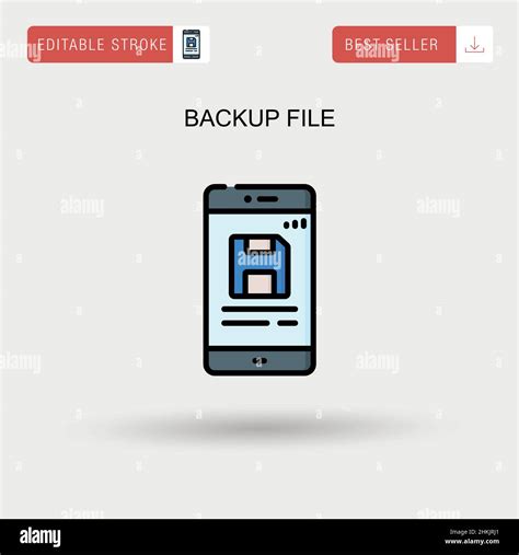 Backup File Simple Vector Icon Stock Vector Image And Art Alamy