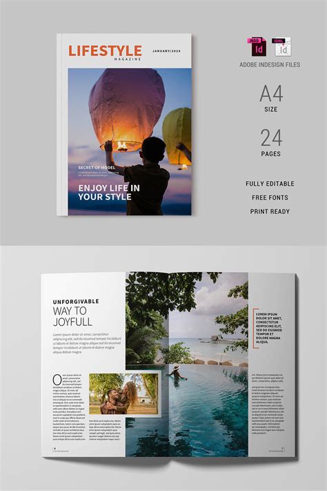 Lifestyle Magazine Template 04 351472 Templatemonster
