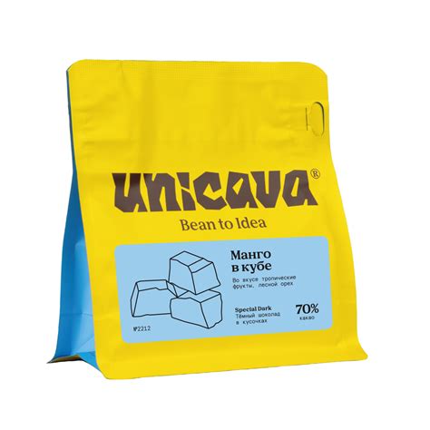 Тёмный шоколад с кусочками манго 70 какао Эквадор