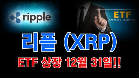 리플코인 드디어 Etf 상장 12월이 기대가된다 만원은 금방가겠죠 Youtube