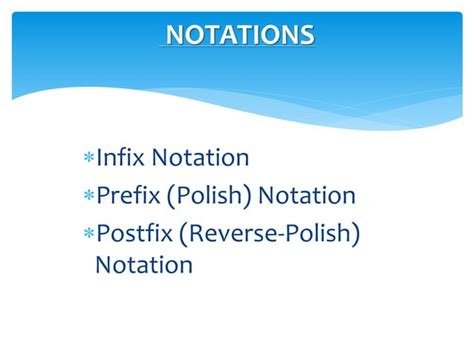 Polish Notation In Data Structure