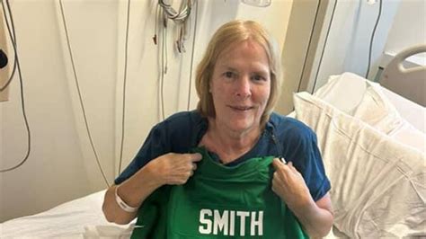 Devonta Smiths Fiancée Surprises Fan With Signed Jersey After Chemo