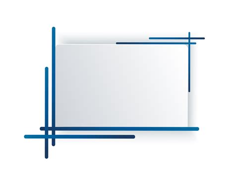 Blue Frame Template Illustration Png