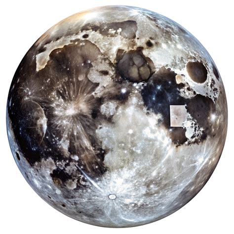 Stunning High Resolution Image Of The Moons Surface Showing Craters Impact Basins And Other