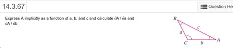 solved question he 14 3 67 express a implicitly as a
