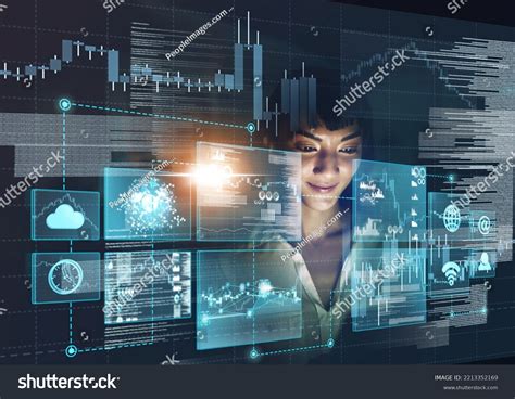Cloud Computing Overlay Woman Trading On Stock Photo Shutterstock