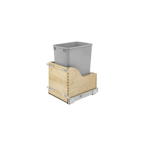 Rev A Shelf 4WCSC TANDEM BLUMOTION Wood Bottom Mount Waste Pullout Single 32 Qt 11 7 8 W X