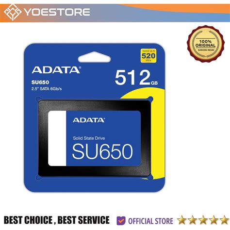 Jual Adata SSD SU650 Ultimate 512GB 2 5 SATA III Shopee Indonesia