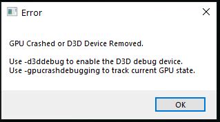 Unreal 5 Crashing GPU Crashe Forum My Aximmetry
