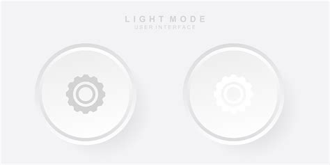 Simple Creative Setting User Interface In Neumorphism Design Simple Modern And Minimalist
