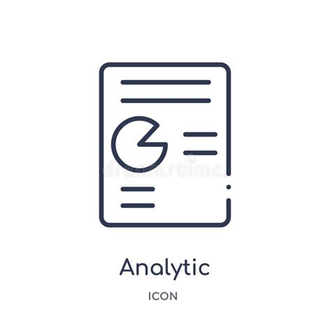 Linear Analytic Visualization Icon From Business And Analytics Outline