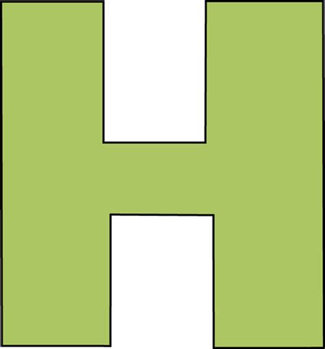 無料のH文字イラスト
