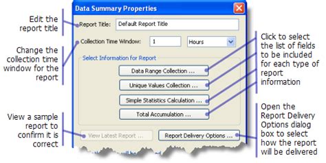Applying A Data Summary Service Action To Real Time Data—arcmap Documentation
