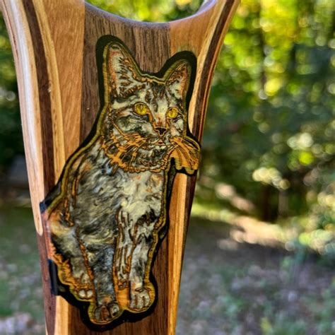 Someone Asked Me To Do An Epoxy Inlay Of Their Cat And Im Pretty Obsessed With It This Fly