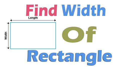 length and width of a rectangle