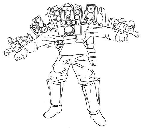 Titan Speakerman V Skibidi Toalett M Larbok Konstutbildning