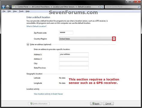 Location Change Computer Default Location Tutorials
