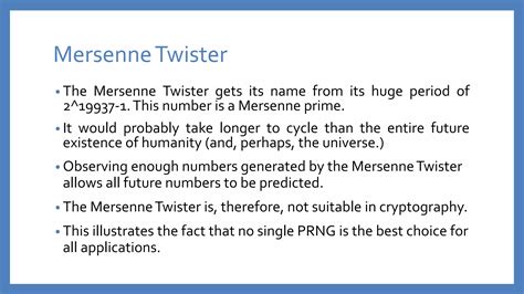 Pseudo Random Number Pptx