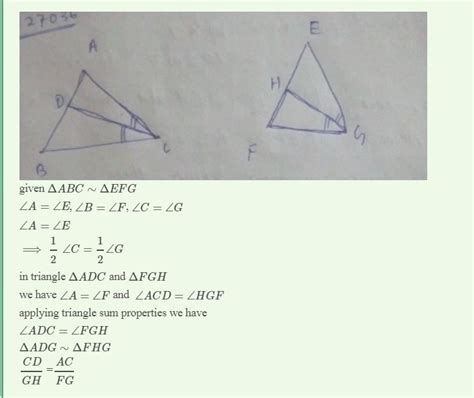 Cd And Gh Are Respectively The Bisectors Of Acb And Egf Such That D And