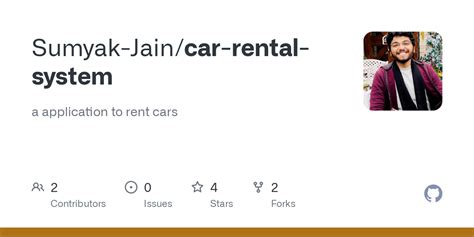 github sumyak jain car rental system a application to rent cars
