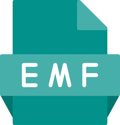 Emf File Format Icon 15830536 Vector Art At Vecteezy