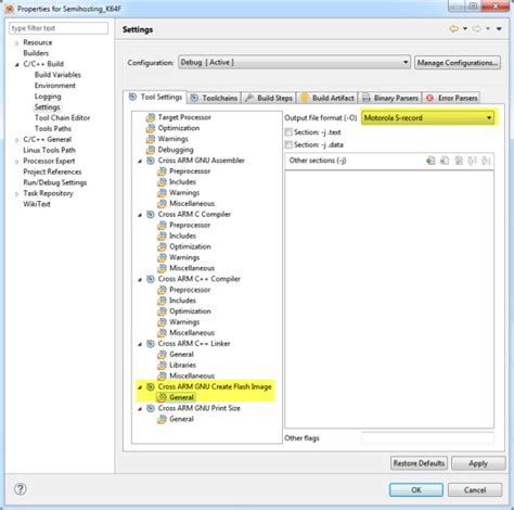 Programming S Records With Gnu Arm Eclipse Debugger Plugins Mcu On Eclipse