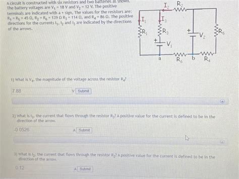Solved 3 What Is I2 The Current That Flows Through The Chegg Com