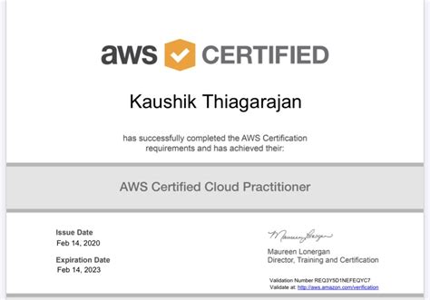 kaushik thiagarajan on linkedin cleared my first aws cert aws is