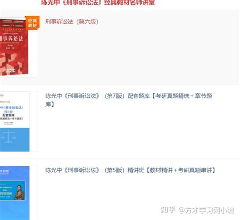 陈光中《刑事诉讼法》（第7版）配套题库【考研真题精选＋章节题库】 知乎