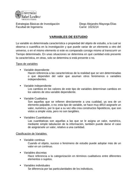 Variables Pdf Science