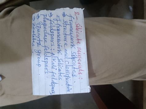 Silicate Minerals Framework Silicates Structure And Classification Of Fr