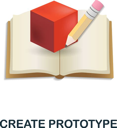 create prototype icon 3d illustration from web development collection creative create