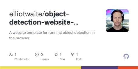 GitHub Elliotwaite Object Detection Website Template A Website Template For Running Object